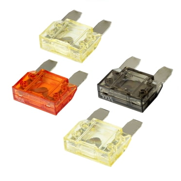 Absolute AGU100 5 Pack AGC Gold Standard Glass Fuses 100 Amp 12 Volts ...