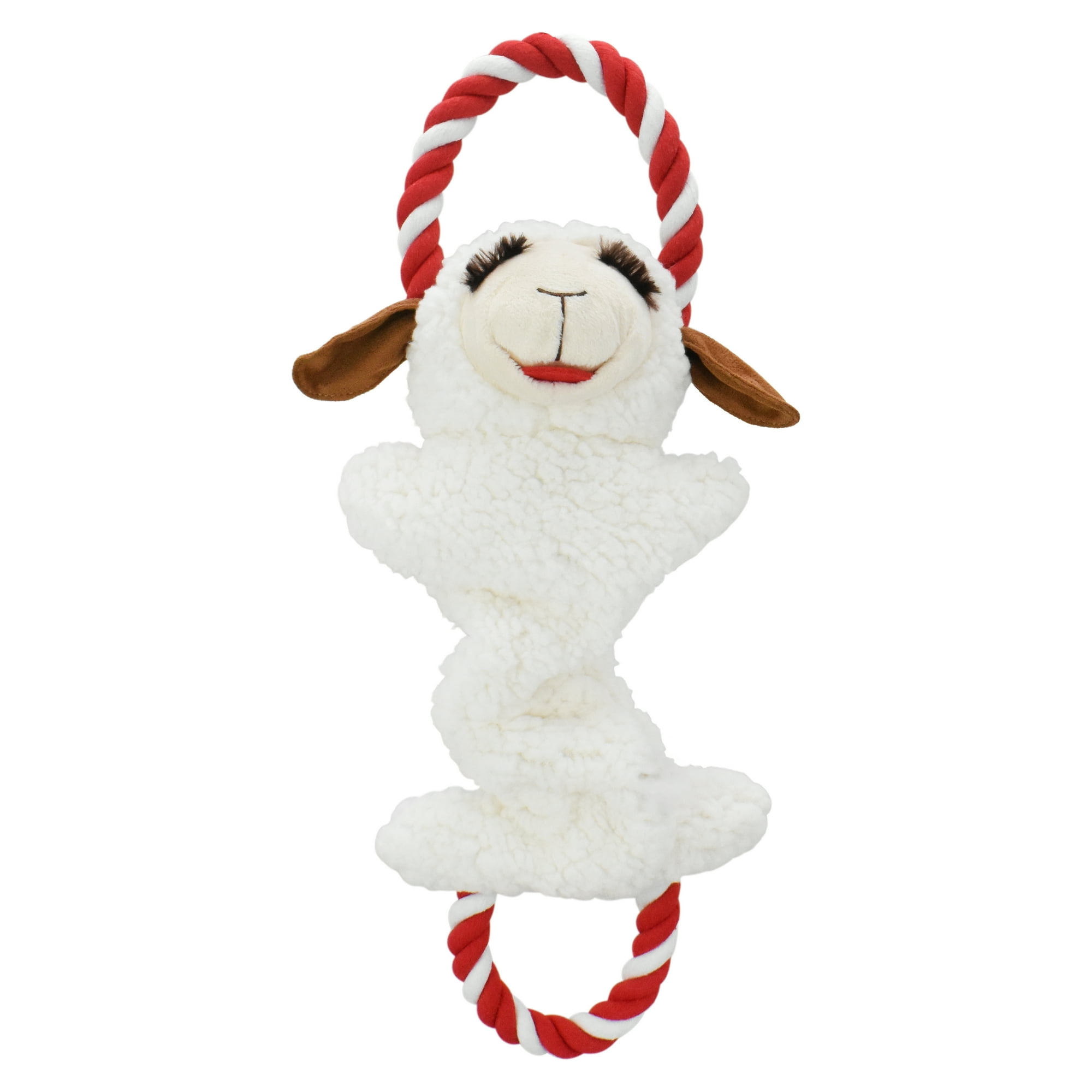 Click here for Multipet Plush Lamb Chop Tug And Crinkle Dog Toy W... prices