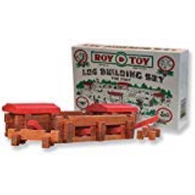 Roy Toy Log Building Set The Fort Number 10 - Walmart.com