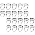 HOMEMAXS 20Pcs Adjustable Stainless Steel Ring Base for Jewelry Making ...