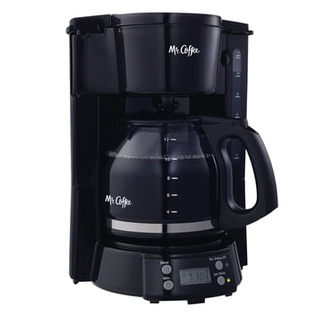 Mr. Coffee 12-Cup Programmable Coffeemaker, Rapid Brew, Red - Walmart.com
