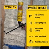 Stanley Supercoat Expanding Spray Foam Insulation Kit - Barrier & Gap ...
