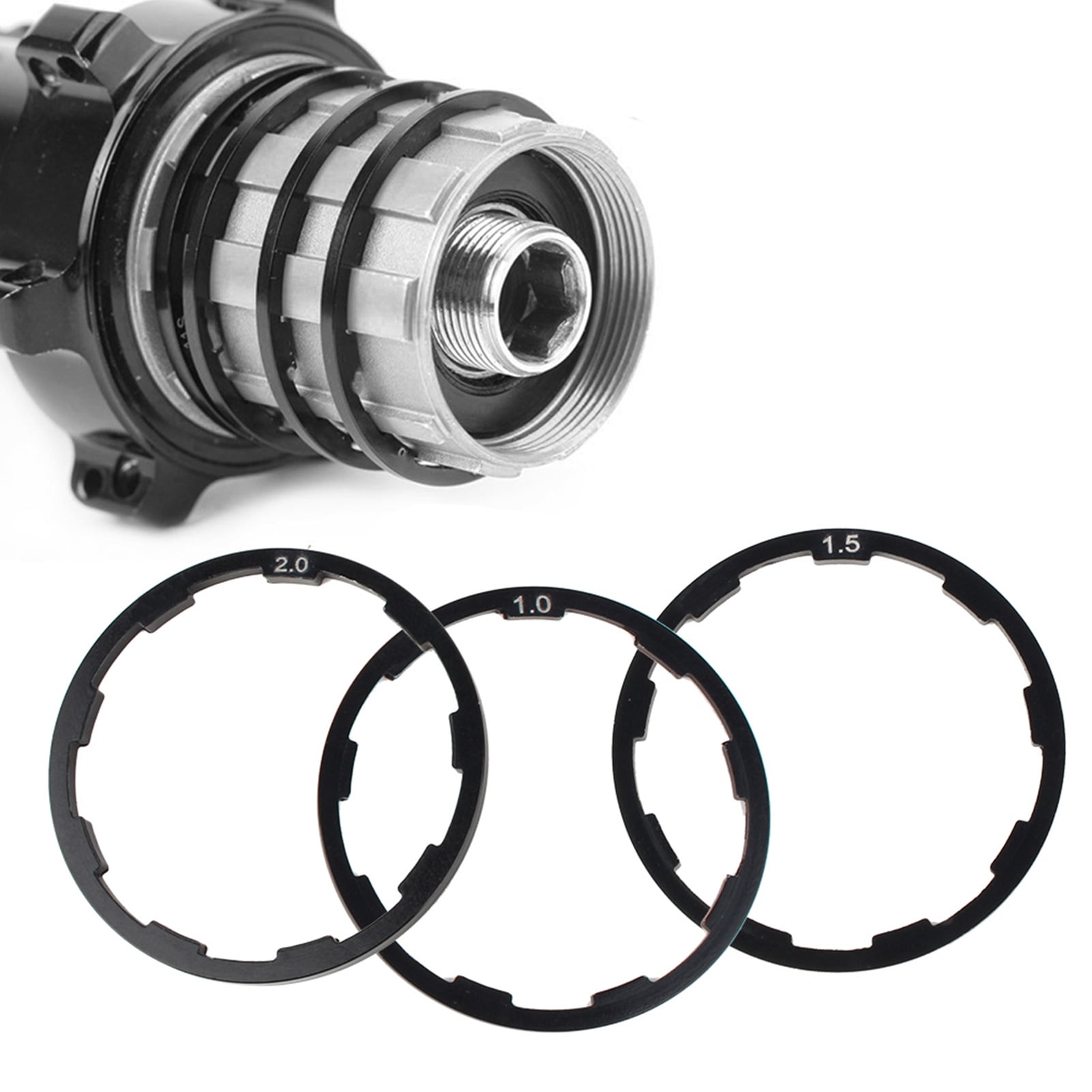 Click here for Ccdes 3 Pcs Bike Flywheel Hub Spacer Set  1mm+1.5m... prices