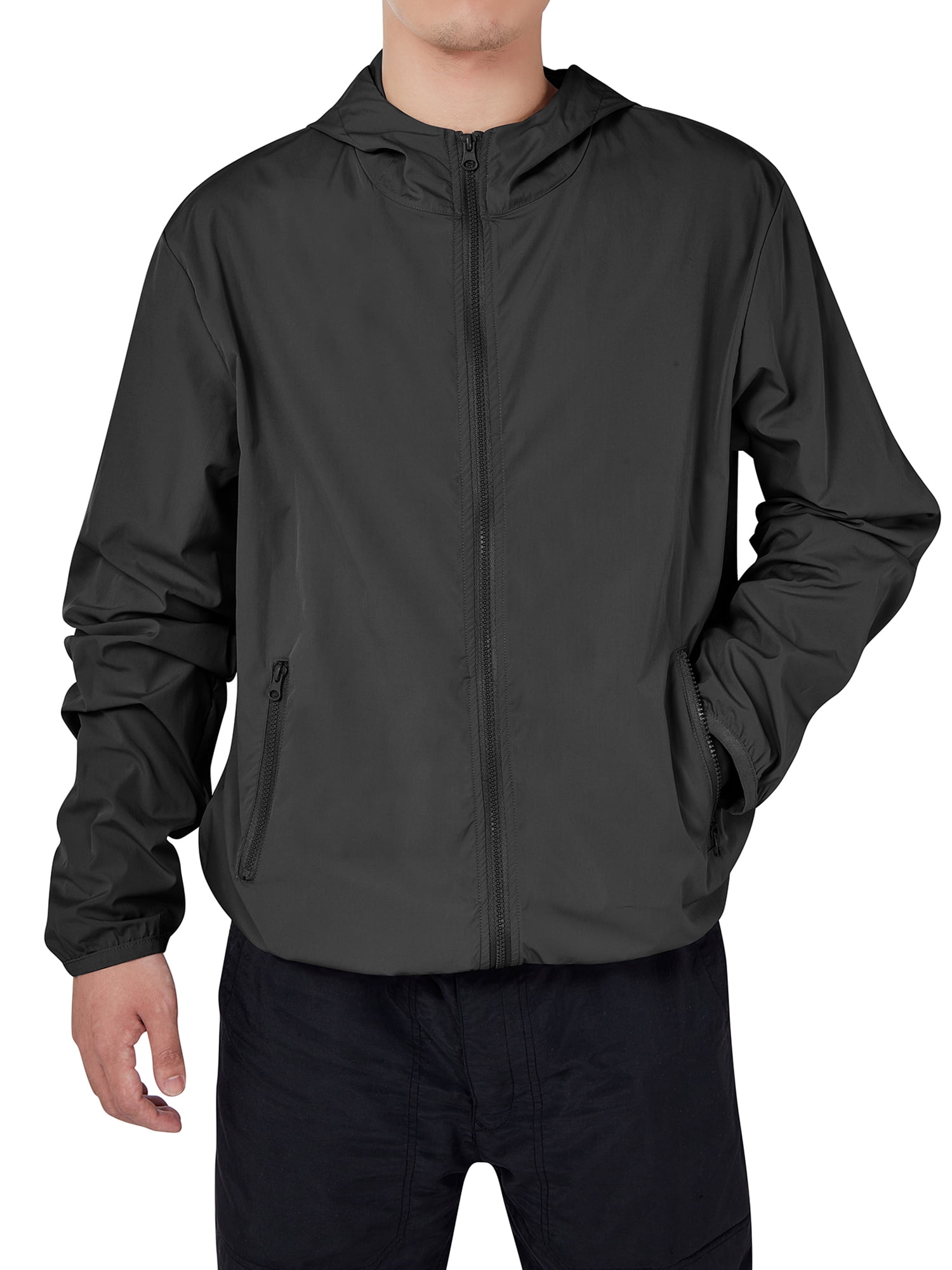 SHCKE Men's Lightweight Windproof Jacket Windbreaker Jacket Outdoor ...