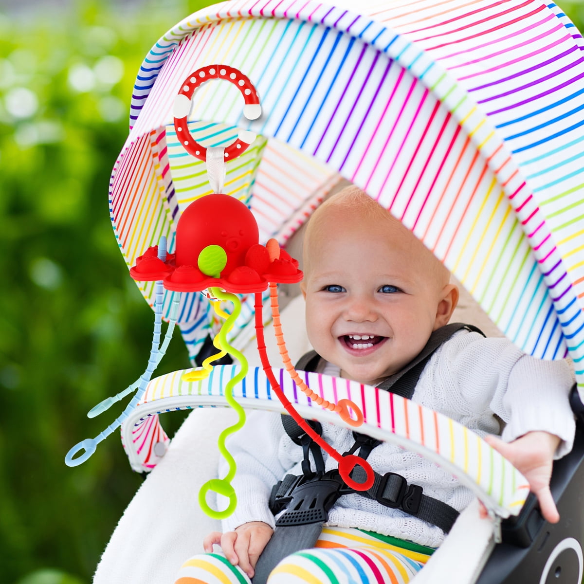 Gotydi Baby Sensory Toys with Sounds Toys Pull String Baby Teething ...