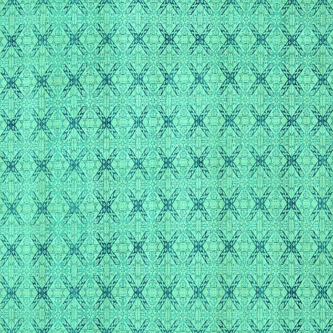 Ahgly Company Indoor Square Abstract Turquoise Blue Modern Area Rugs, 6 ...