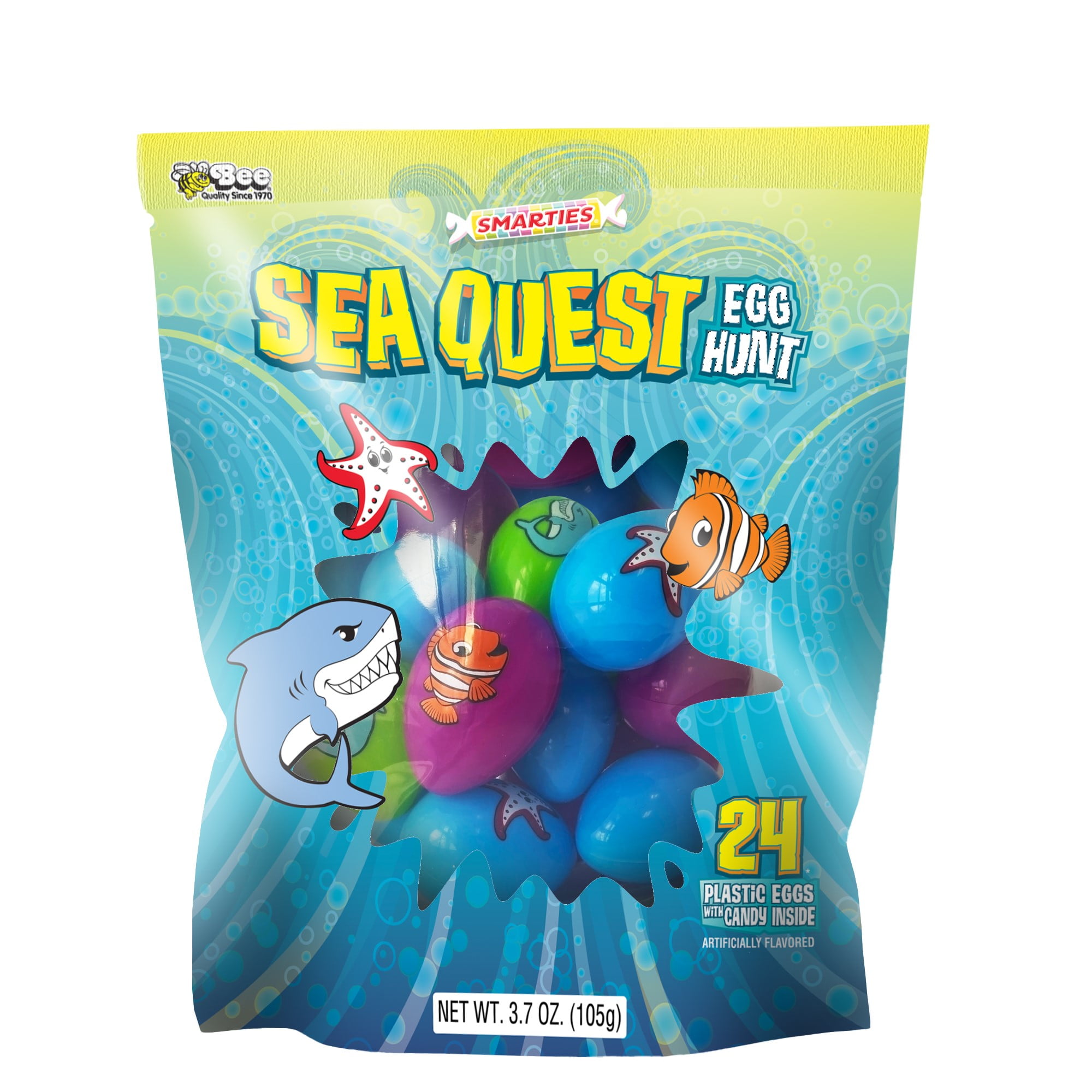 Easter Sea Quest Eggs 24ct Bag Filled with Smarties Candy - Walmart.com
