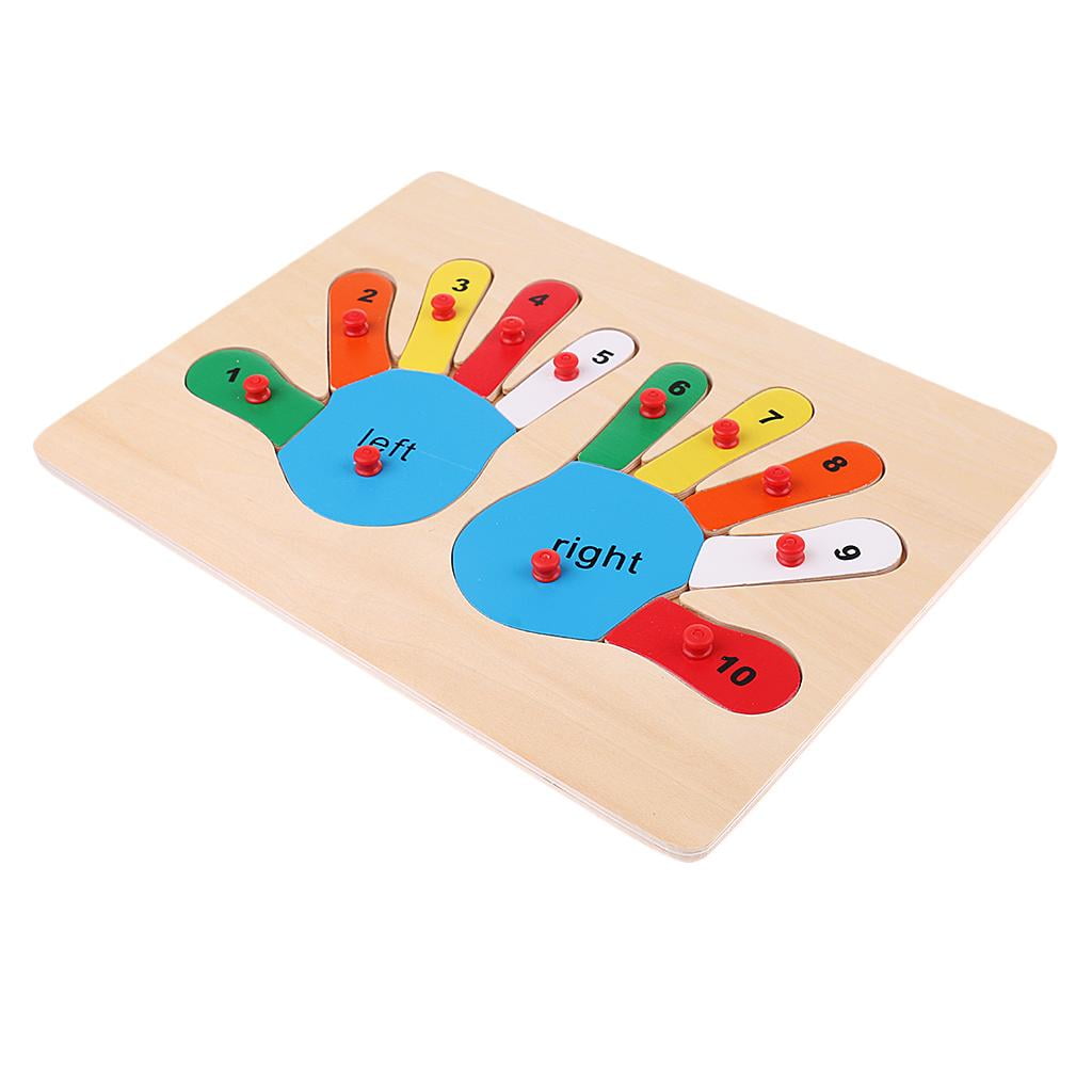 Hand Insert Number Board Jigsaw Puzzles Match Toy for Kids Early ...