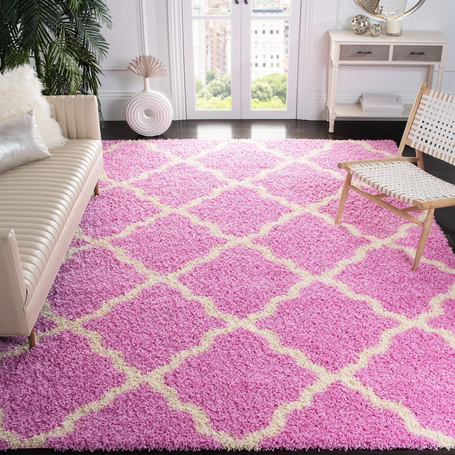 Click here for Safavieh Dallas Logan Geometric Shag Area Rug 10 F... prices
