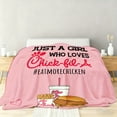 Chick-fil-A Inspired Flannel Throw Blanket - Soft 280GSM Polyester ...
