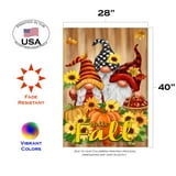 Toland Home Garden Hello Fall Gnomes Fall Flag Double Sided 28x40 Inch ...
