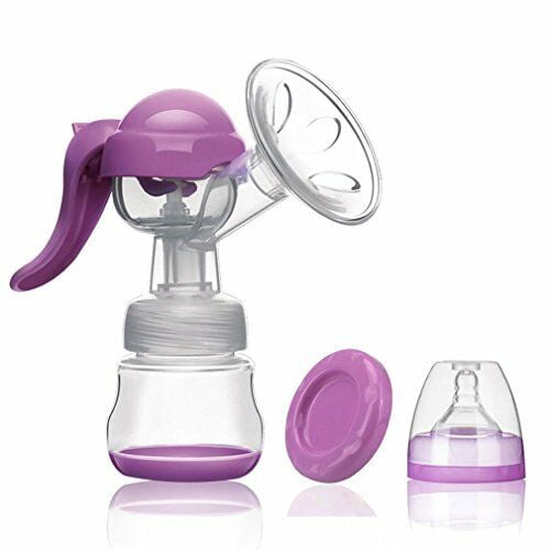 Manual Breast Pump Silicone Hand Pump Breastfeeding Milk Pump Suction
