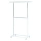 Mainstays 2 Tier Adjustable Chrome Garment Rack with Silver Metal and ...