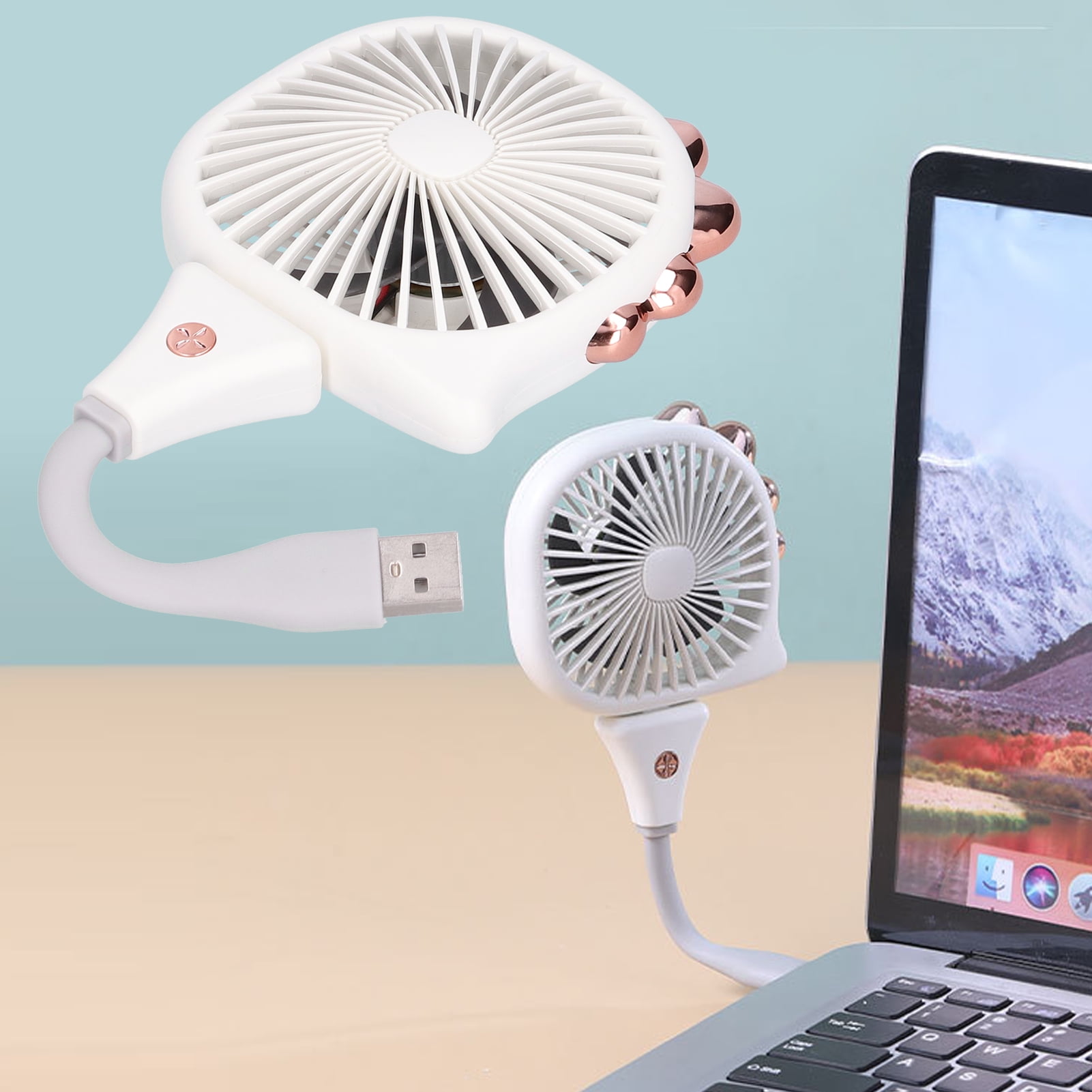 Ccdes Cleaner Cleaning Mini Fan Portable Laptop Desktop Small Fan USB ...