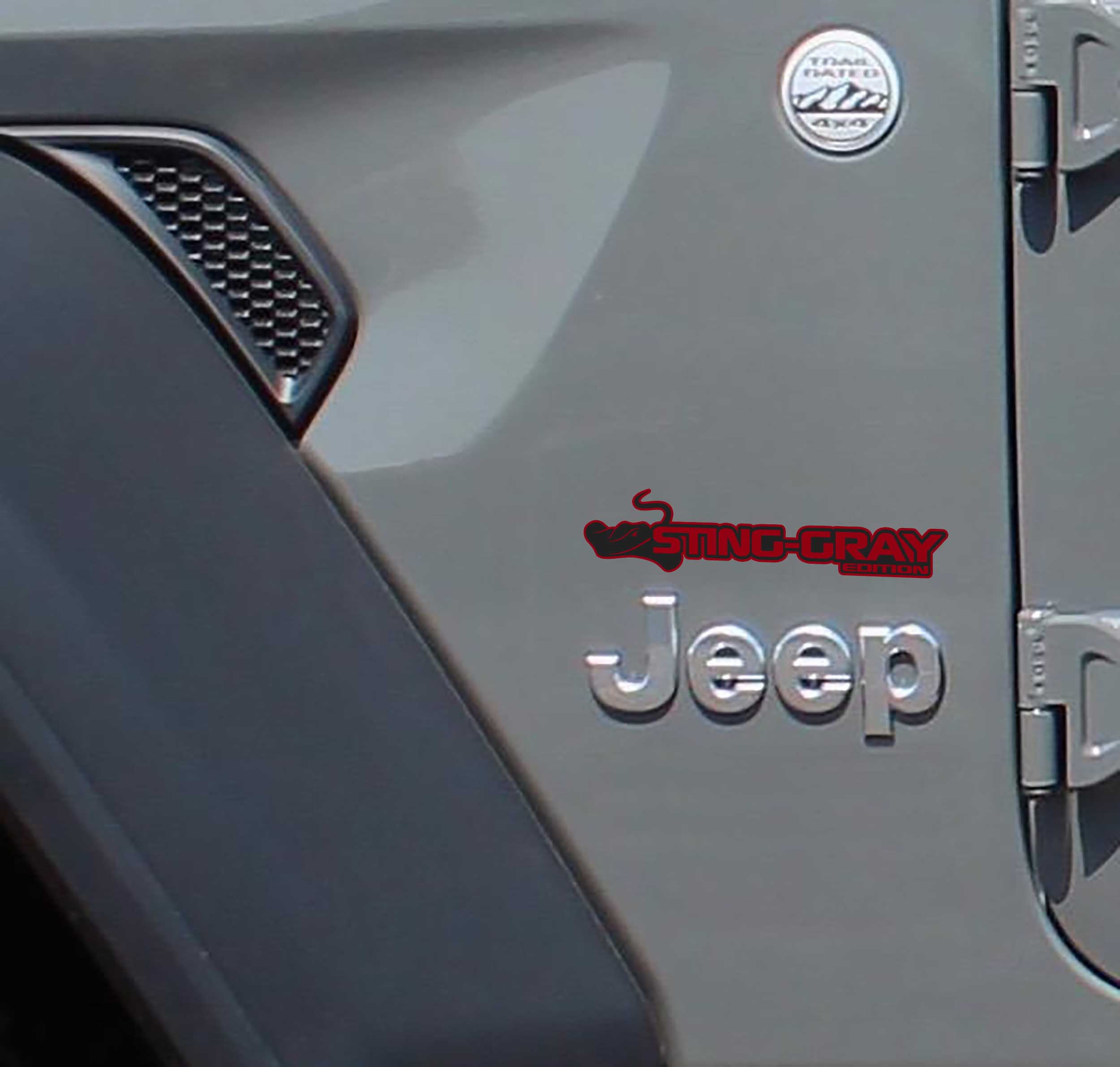 Collectible Decals Sting Gray Edition 2 Color Decal (Pair) Fender ...