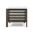 3-Piece Acacia Wood Sofa Set for Small Patio, White Outdoor Sectional ...