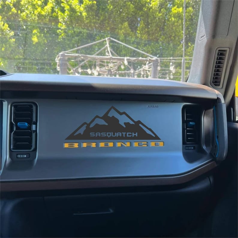 Vinyl mountain Sasquatch Dash vinyl Decal for 2021+ Bronco Dash ...