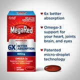 MegaRed Advanced 6X Better absorption 800mg, 40 Softgels - Walmart.com