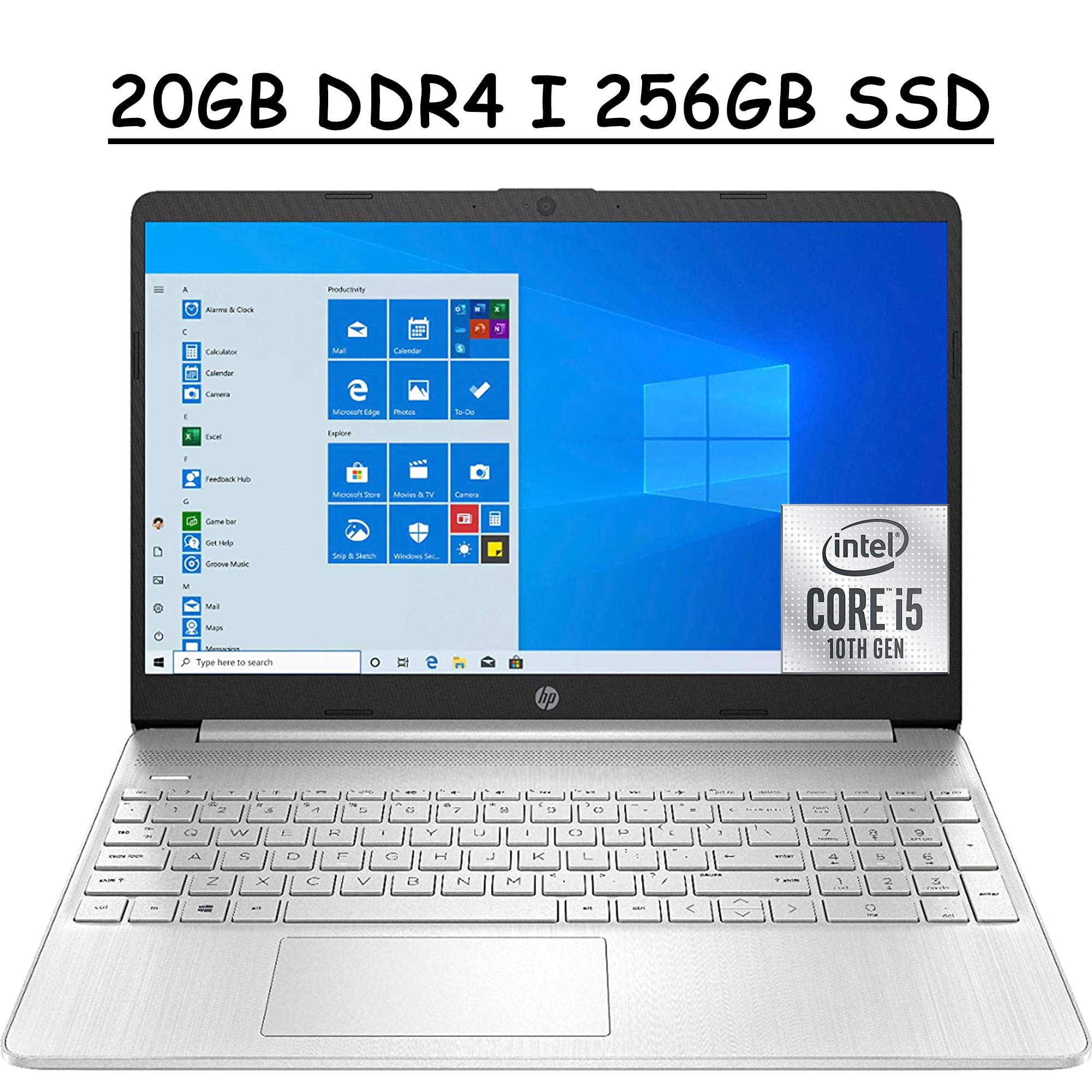 2021 Flagship HP 15 Laptop Computer I 15.6" FHD IPS Touchscreen Display ...