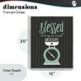 Blessed Beyond Measure Scale Gray Framed Giclee Art, design by Lettered ...