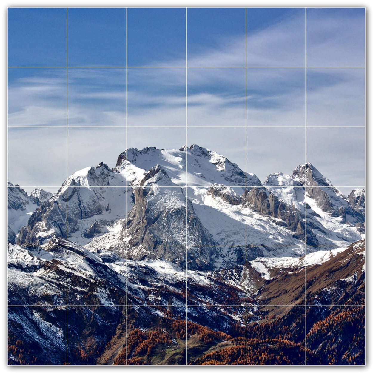 Picture-Tiles.com: Mountains Ceramic Tile Wall Mural WAL500871-66L. 48 ...