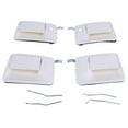 4 x Front and Rear Oxford White Door Handle Set Compatible for Ford ...
