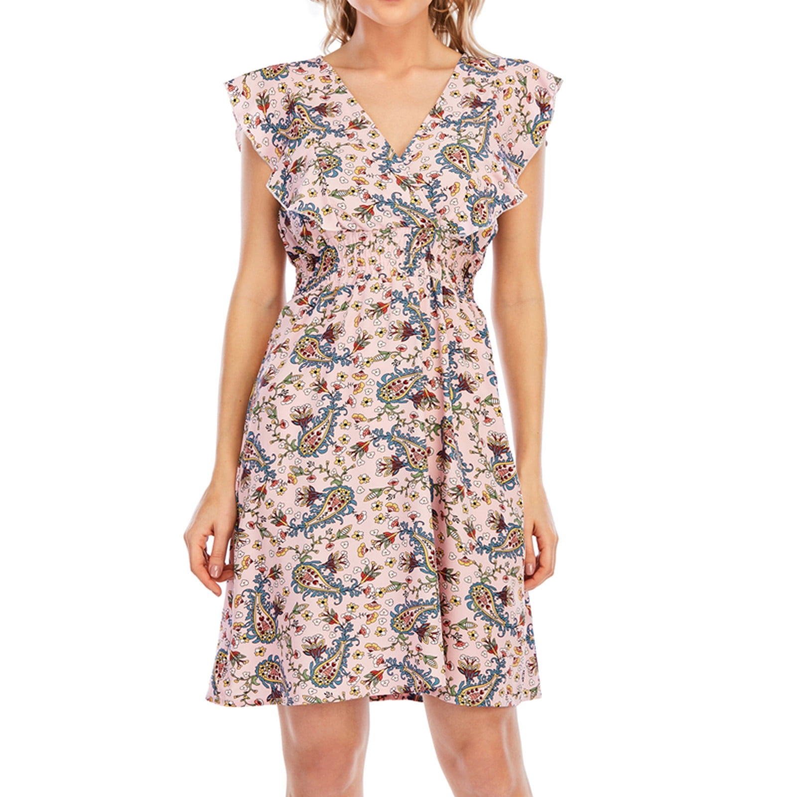 Click here for Pisexur Womens Summer Casual Boho Dress Floral Pri... prices