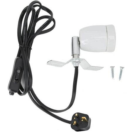 Reptile Heat Lamp, E27 300W 360 ° Rotating Neck E27 Base Light Socket ...