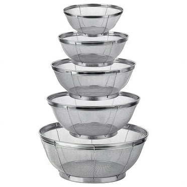 "Kafoor 9"" Handheld Fine Mesh Stainless Steel Rice Filter Strainer ...