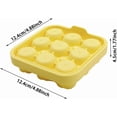 3D Rose Ice Cube Mold with Lid, 9-Cavity Silicone, Easy Release, for ...