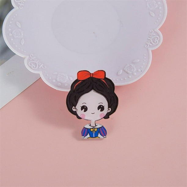 Disney Elsa Brooch Pin Costume Decoration Cinderella Mermaid Badge ...