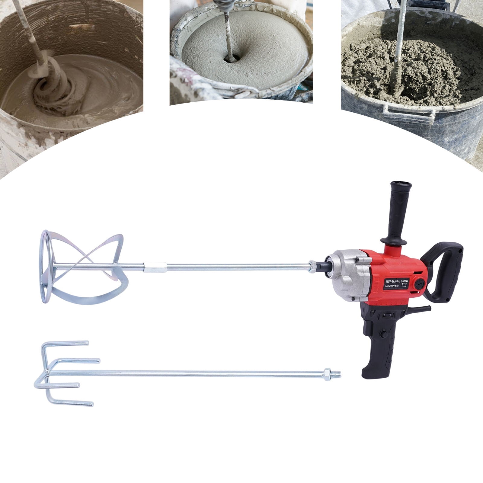 Wuzstar Electric Concrete Mud Mixer Corded Mixing Drill Machine Drill ...