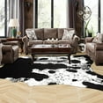 Lochas Faux Cowhide Rug Cow Print Area Rug for Bedroom Living Room Home ...