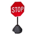 Tip 'N Roll Portable Pole Sidewalk Sign Holder - PP2 - Walmart.com
