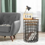Oneinmil Set of 3 Nesting End Tables, Rustic Side Tables with Removable ...