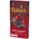 Baker's Semi-Sweet Chocolate Premium Baking Bar with 56% Cacao, 4 oz ...