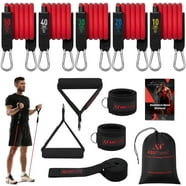 HPYGN 50lb Resistance Bands Kit, Exercise Bands with Handles, for Heavy ...