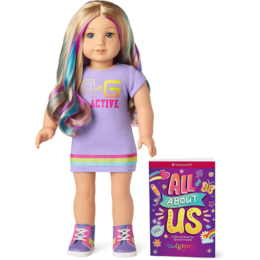 American Girl Doll #88 Pink Blue Hair Blue Eyes Light Skin Truly Me 18 ...