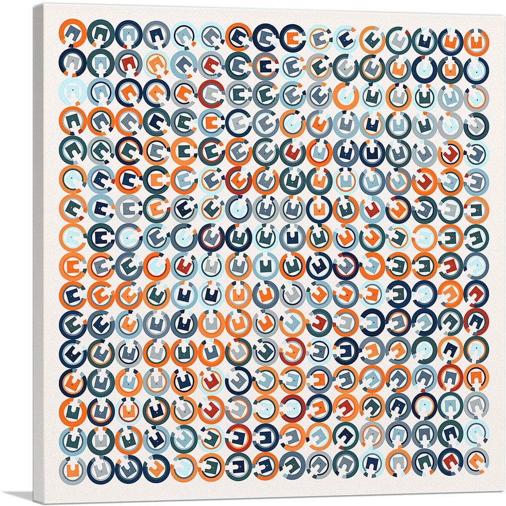 ARTCANVAS Mid-Century Modern Magnets Out of Whack Canvas Art Print ...