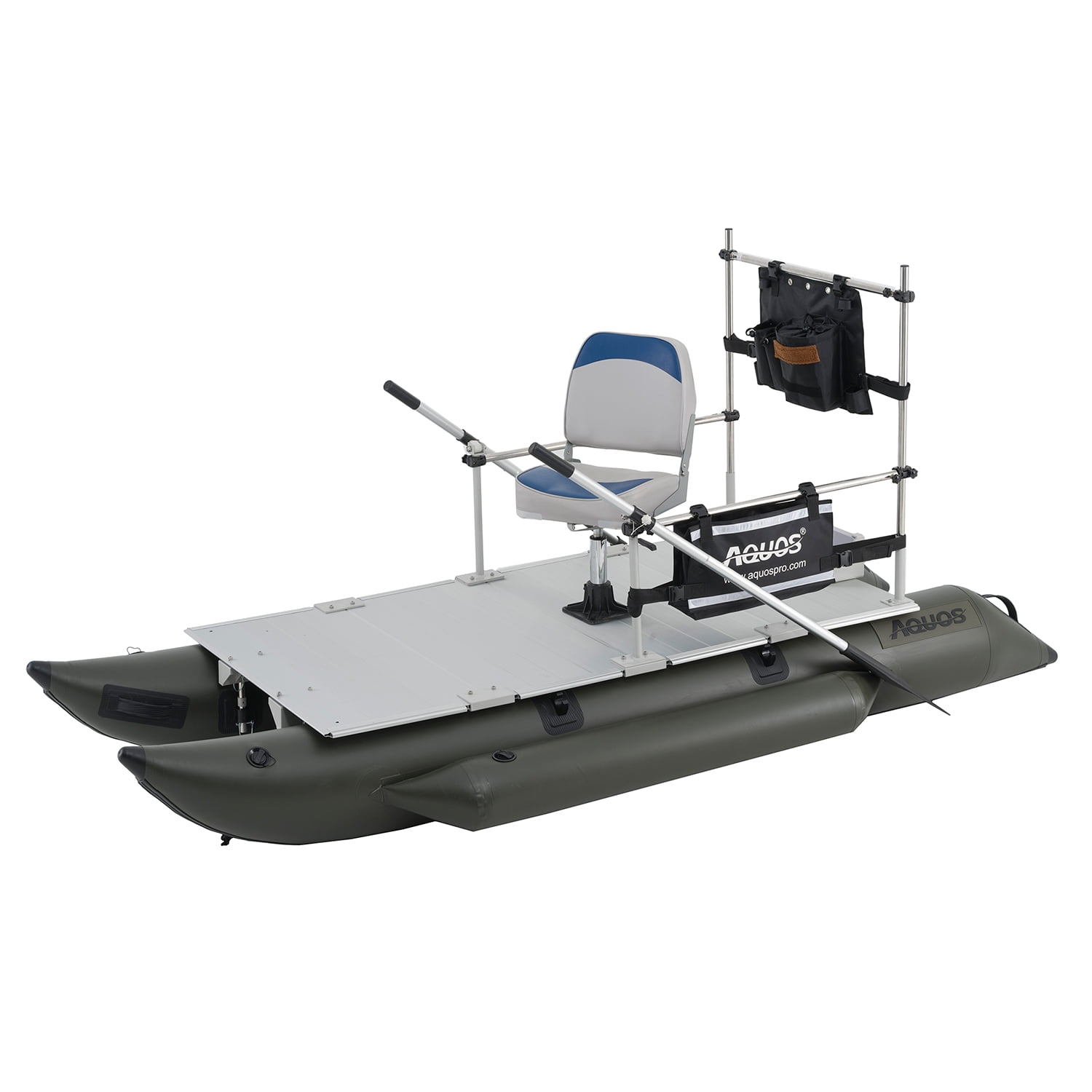 AQUOS Heavy-Duty for One Series 10.2 PLUS ft Inflatable Pontoon Boat ...