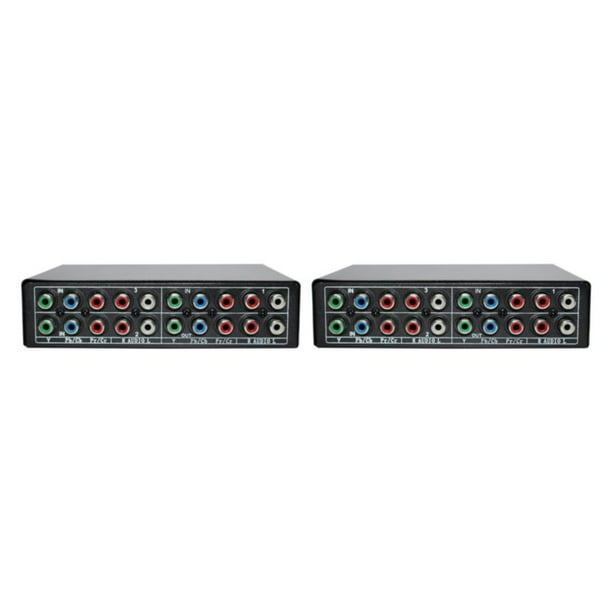 Injueey 3 in 1 Out Component AV Video AV Selector Splitter Box Switch ...