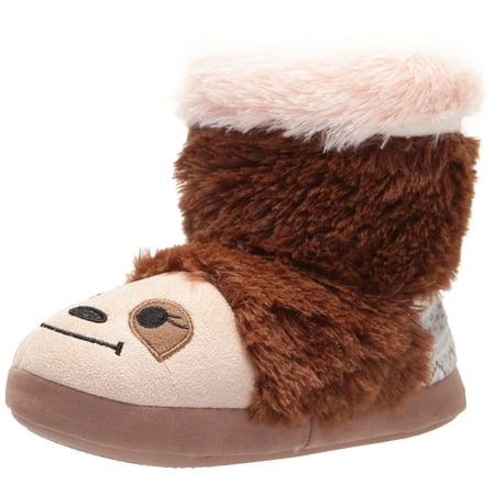 MUK LUKS Girl's Zoo Friends Slipper Bootie, Sleepy Sloth | Walmart Canada