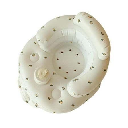 Leak-proof Pvc Inflatable Baby Chair olives flower Pattern Swimming ...