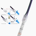 4Pin LED Light Connector For Color Solderless Installation Suitable For ...