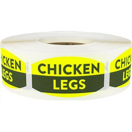 Chicken Legs Grocery Store Food Labels .75 x 1.375 Inch 500 Total ...