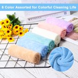 6 Pack Microfiber Rag Bulk Multi-Functional for House Furniture ...