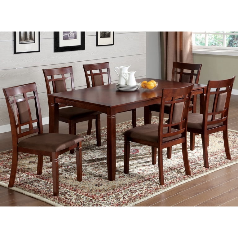 Cherry Solid Wood Dining Tables East West Furniture 5 Piece Oval