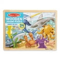 Melissa & Doug Ocean Animals Jigsaw Puzzle, 24 pcs with Storage Tray ...