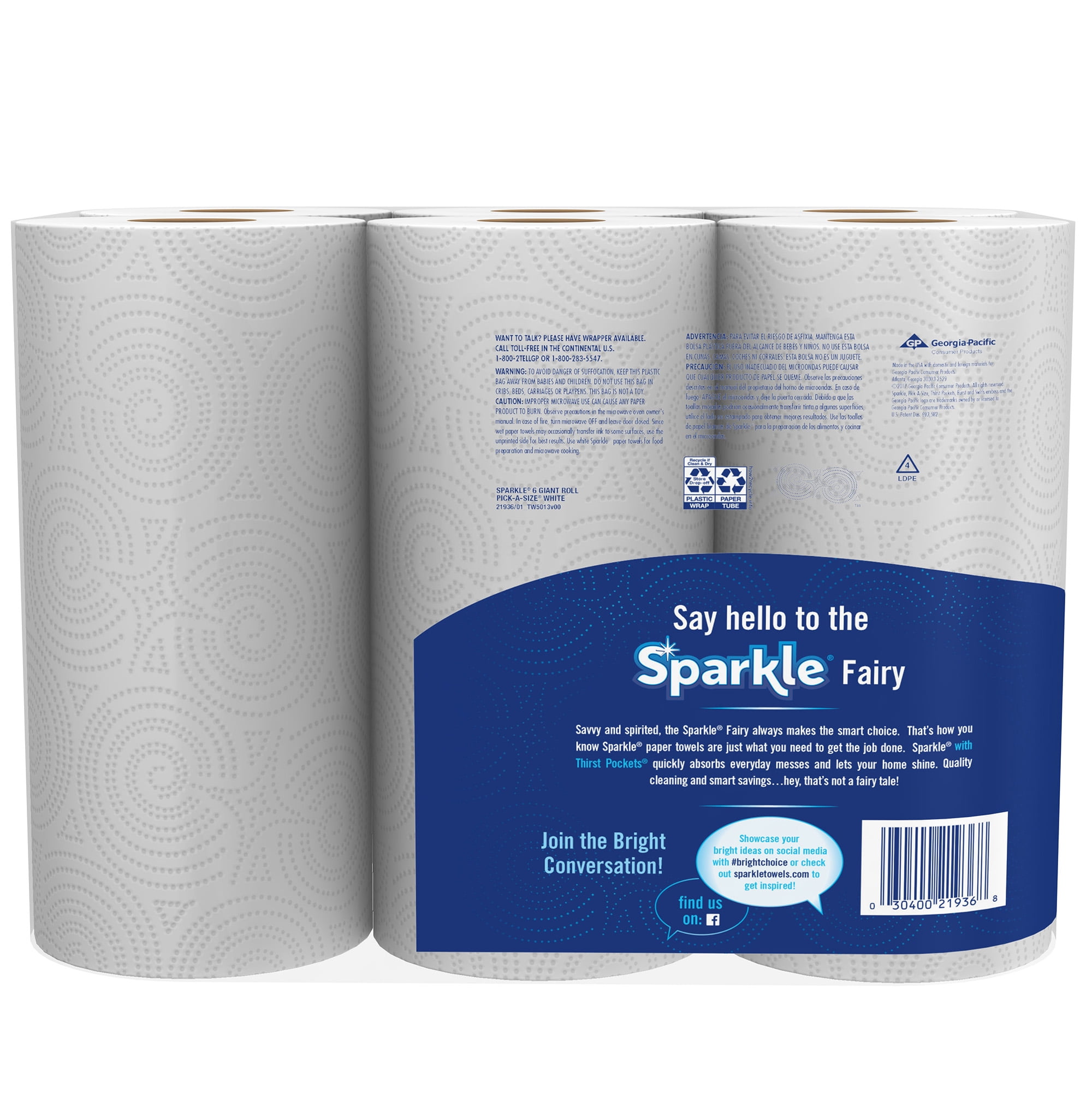 Sparkle Paper Towels 8 Pack
