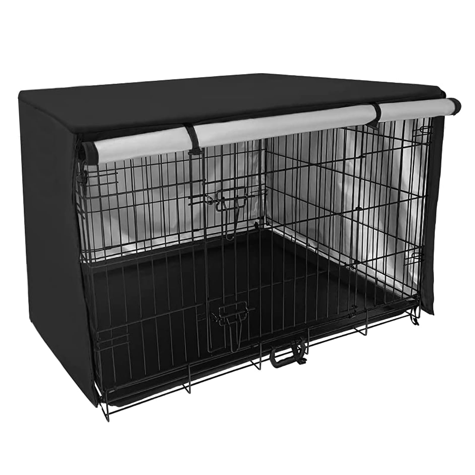 Dolked Protective Cover for Dog Cage Kennel Warm and Cold Cage Cover ...